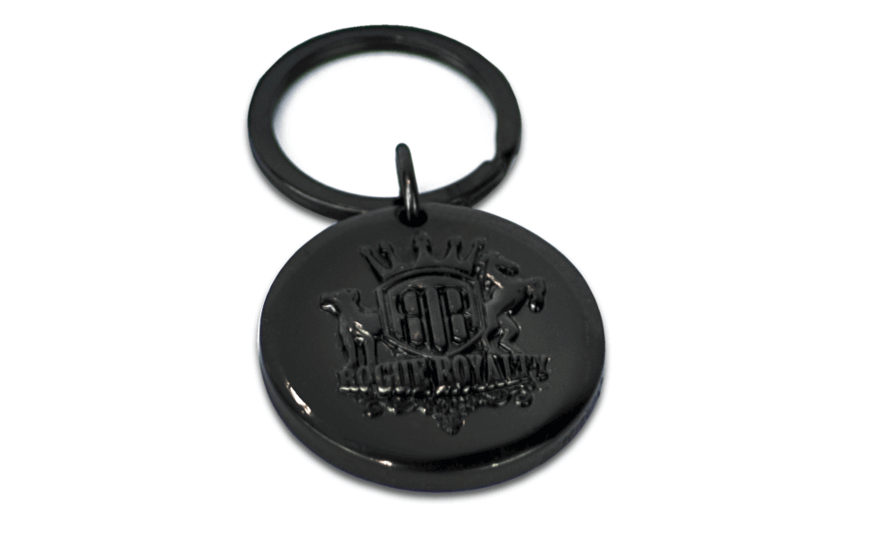 Black Dog Tag | Embossed & Engrave-Ready – Rogue Royalty